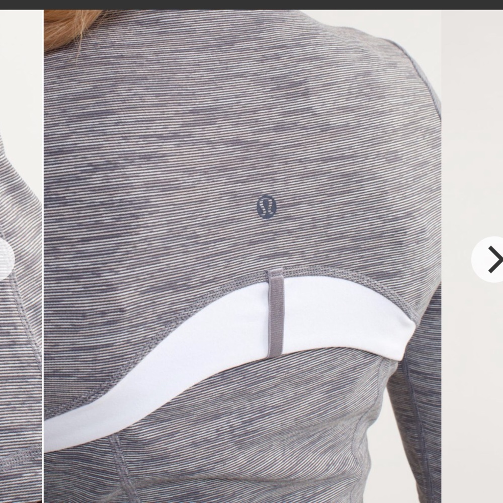 Lululemon Gray Define Jacket Wee Stripe Grey White - Gem